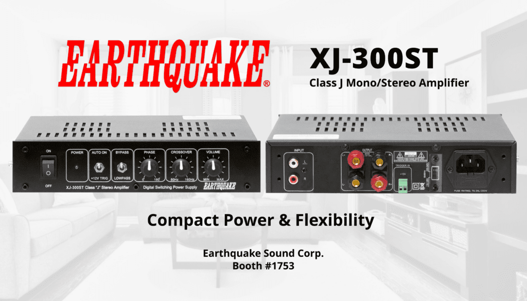 XJ-300ST amplifier from Earthquake Sound - CEDIA Expo