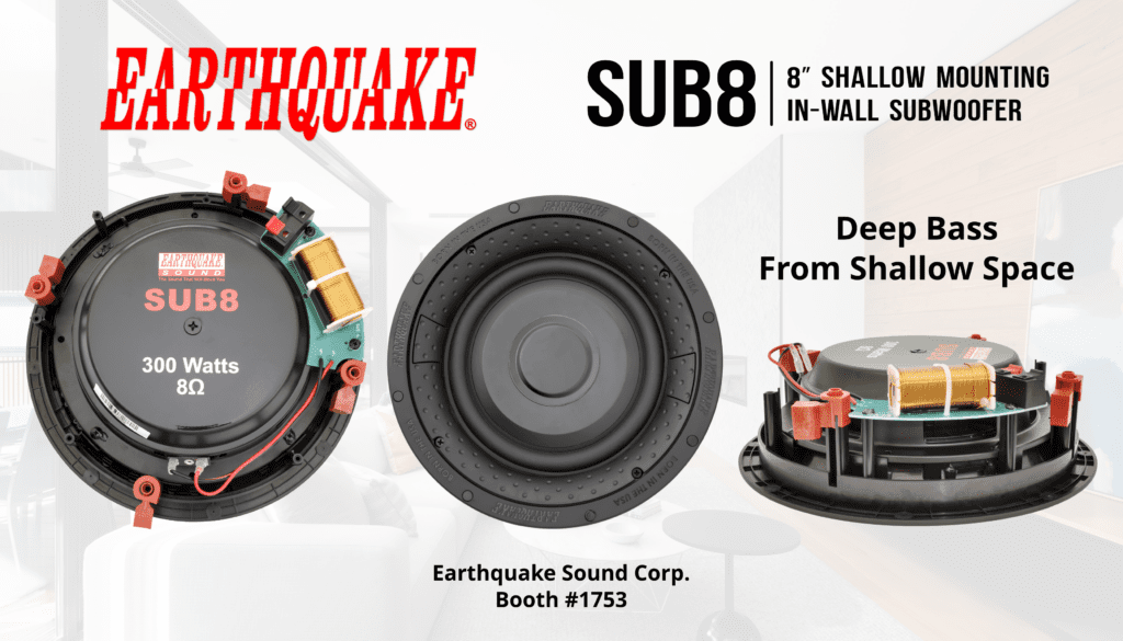 Earthquake Sound's SUB8 In-wall Subwoofer - CEDIA Expo